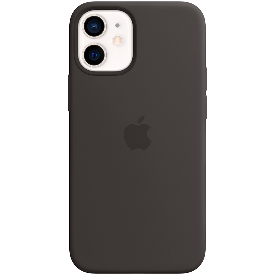 iPhone 12 mini Silicone Case with MagSafe - Black - CPU Infotech