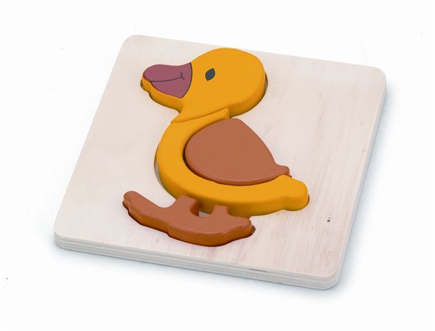 Drvene puzzle 4 dijela - patka - CPU Infotech